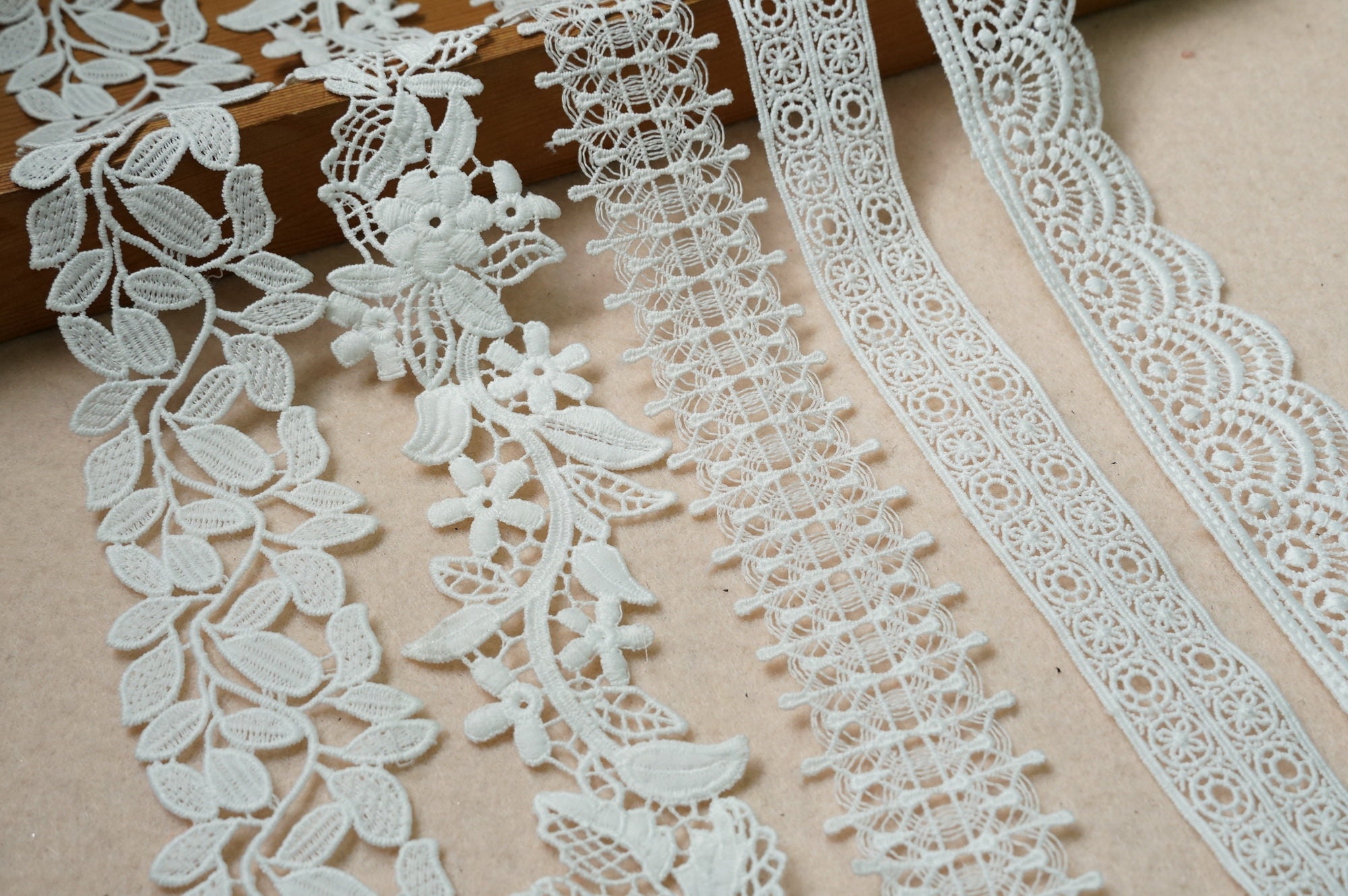 Vintage White Lace Trim Bridal Lace Trim Venice Lace Trim | Etsy