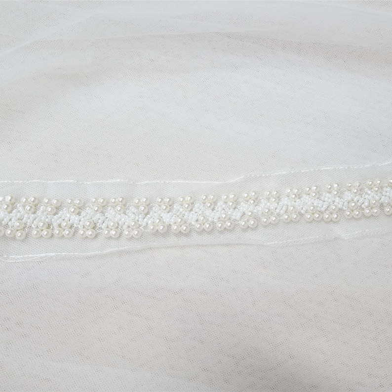 Exquisite Beaded Lace Trim Pearl Beading Lace Trim for Bridal - Etsy