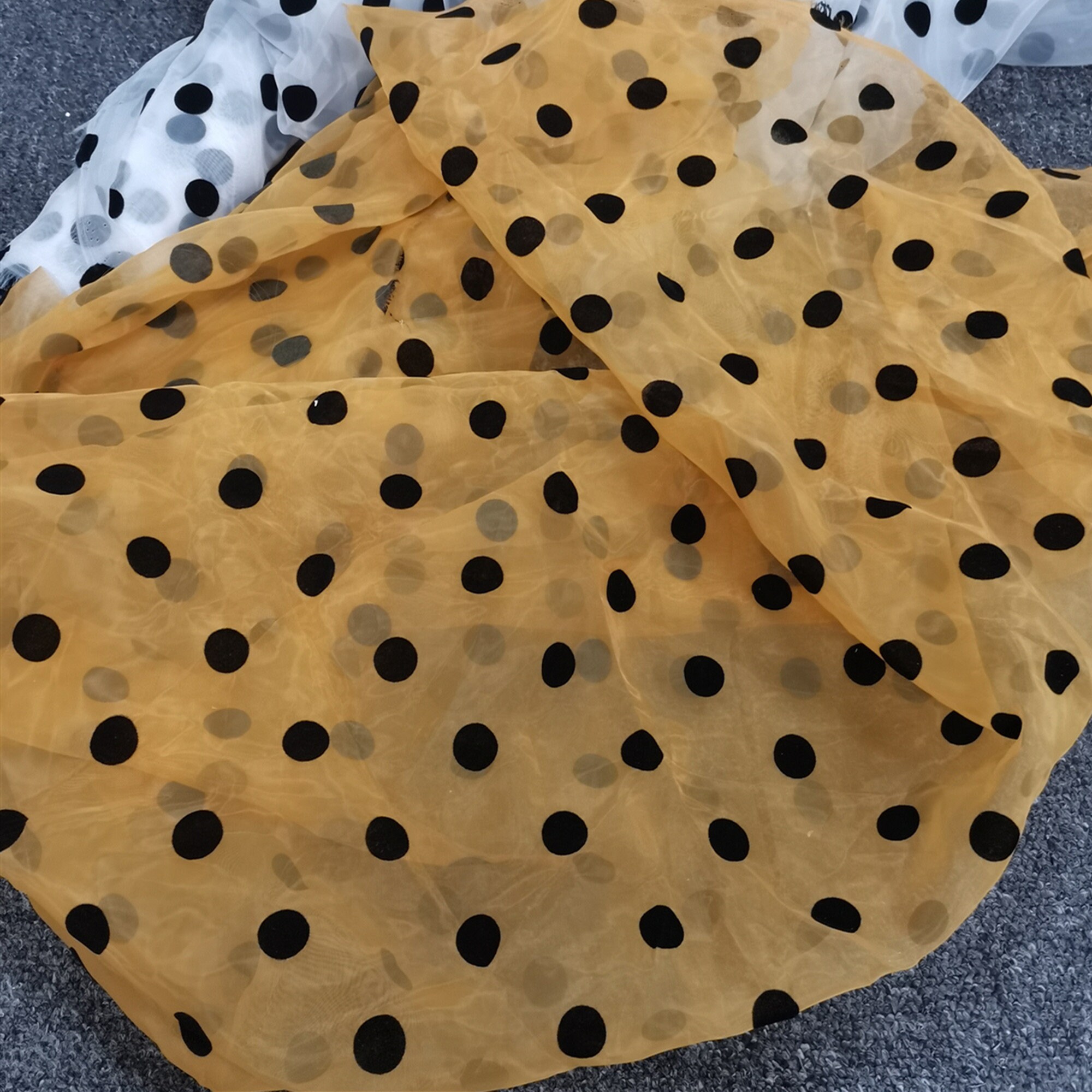 Dotted Fabric Large 2 Cm Polka Dots Organza Lace Fabric | Etsy