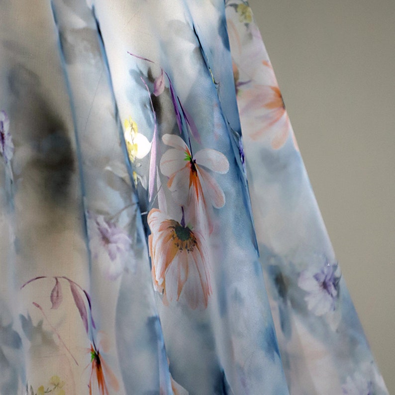 Gorgeous Floral Print Organza Fabric Translucent Organza Lace - Etsy