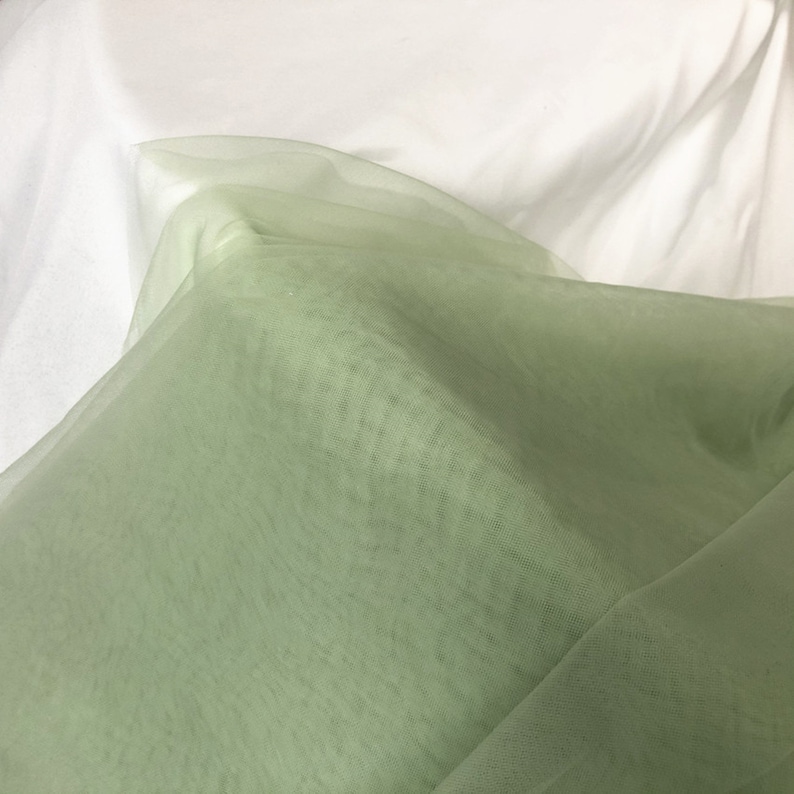Green Tulle Fabric, 59" Wide Soft Tulle Lace Fabric for Skirts, Tutu ...
