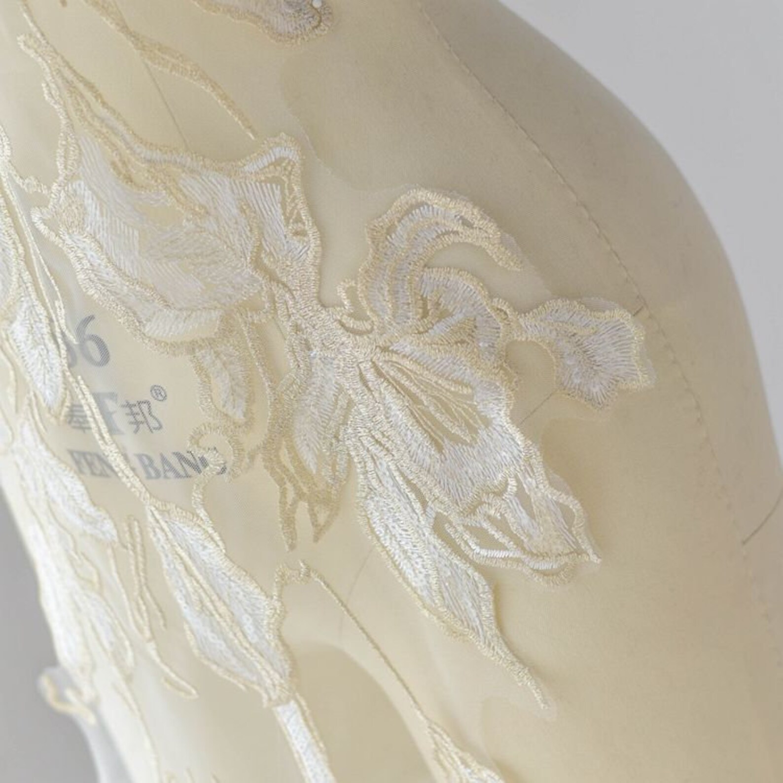 Luxury Gold Embroidered Lace Appliqueelegant Embroidered Mesh | Etsy