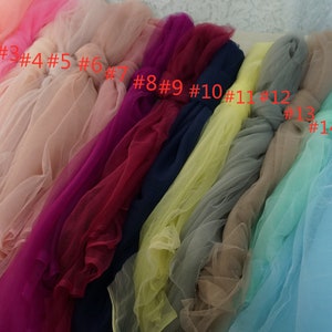 16 Colors Tulle Lace Fabric Soft Tulle Lace Fabric Net | Etsy