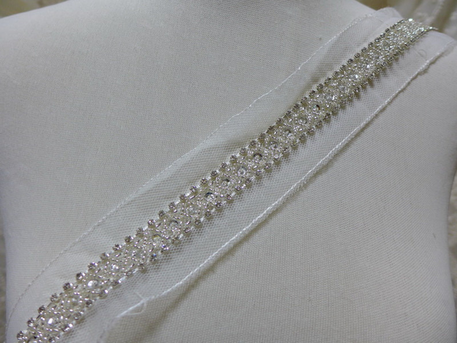 Shiny Rhinestone Beaded Trim for Weddings Bridal Belt - Etsy