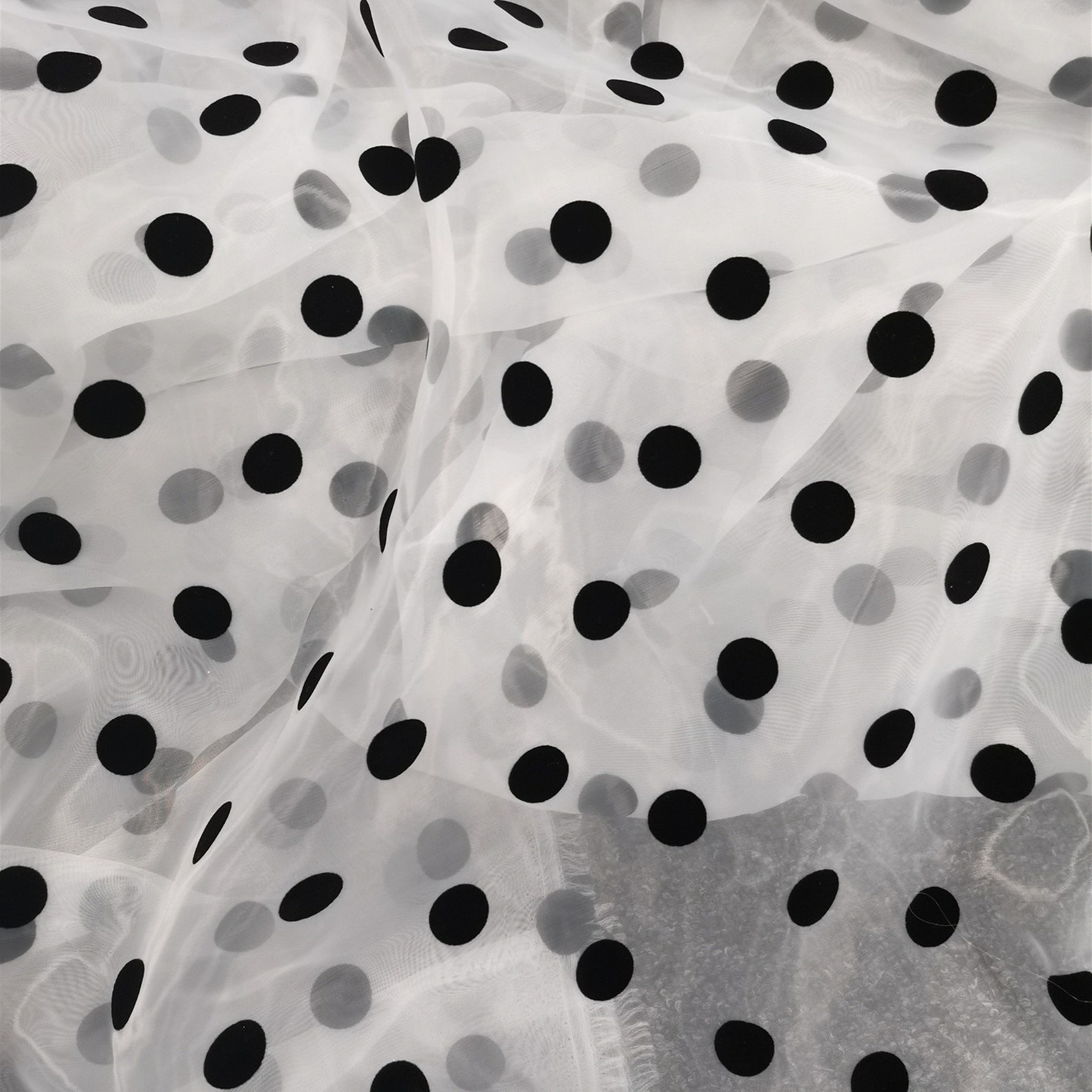 Dotted Fabric Large 2 Cm Polka Dots Organza Lace Fabric - Etsy