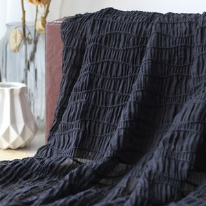 Pleated Chiffon Fabric, Wave Motif Chiffon Lace Fabric, Ruffle Elastic ...