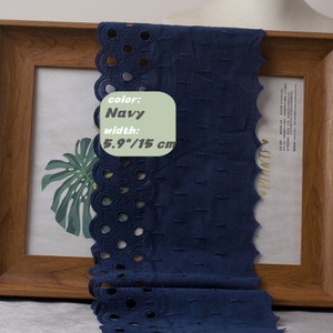 Lovely Embroidery Cotton Trim, Eyelet Scalloped Cotton Trim for Wedding ...