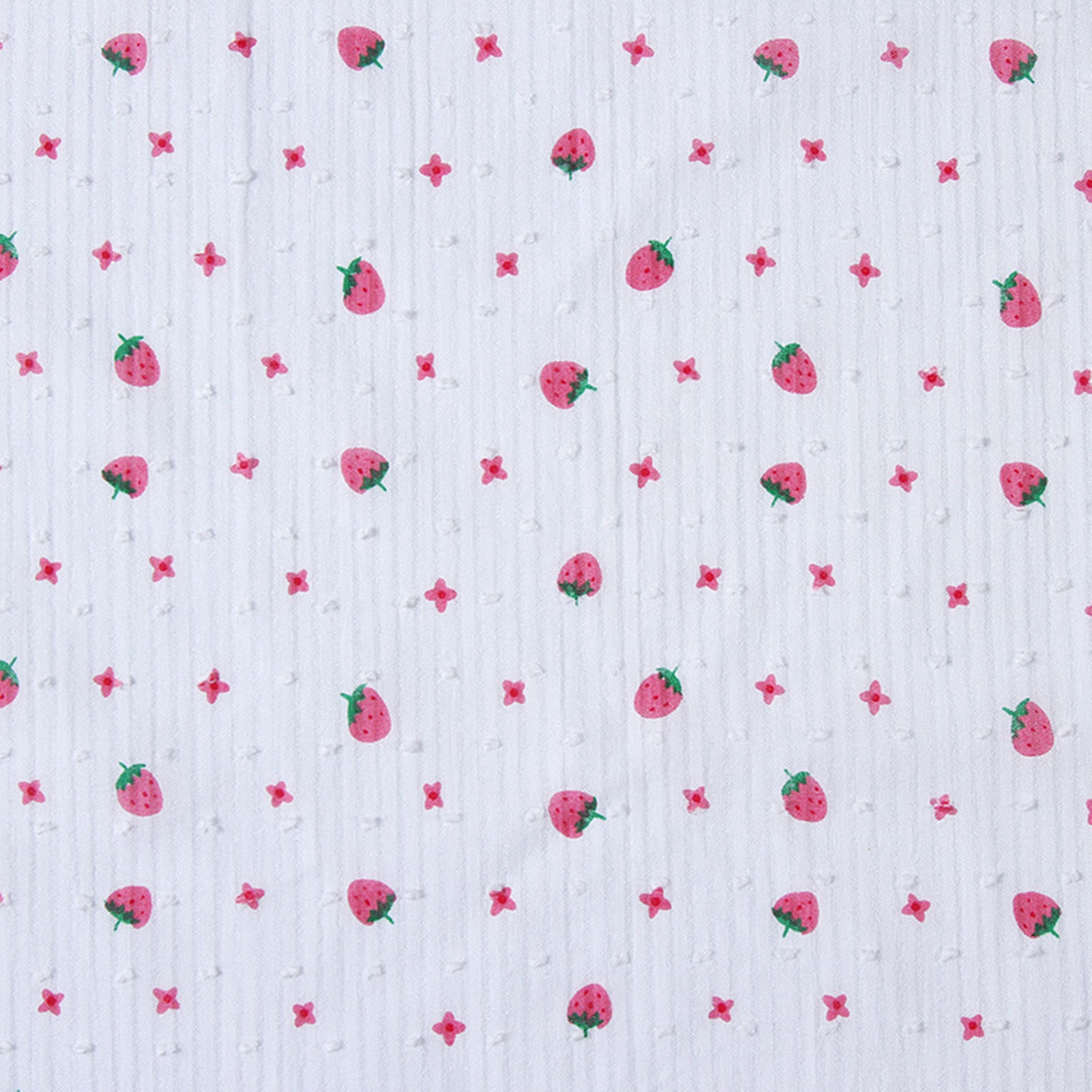 Strawberry Fabric Strawberry Print Cotton Fabric With 3D - Etsy