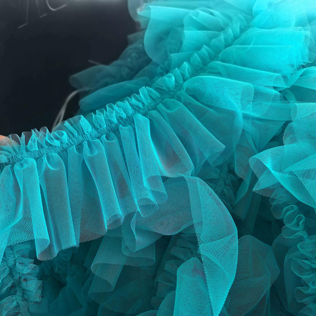 10 CM Wide, Pretty Ruffle Tulle Trim, Mesh Ruffled Trim for Tutu Skirts ...