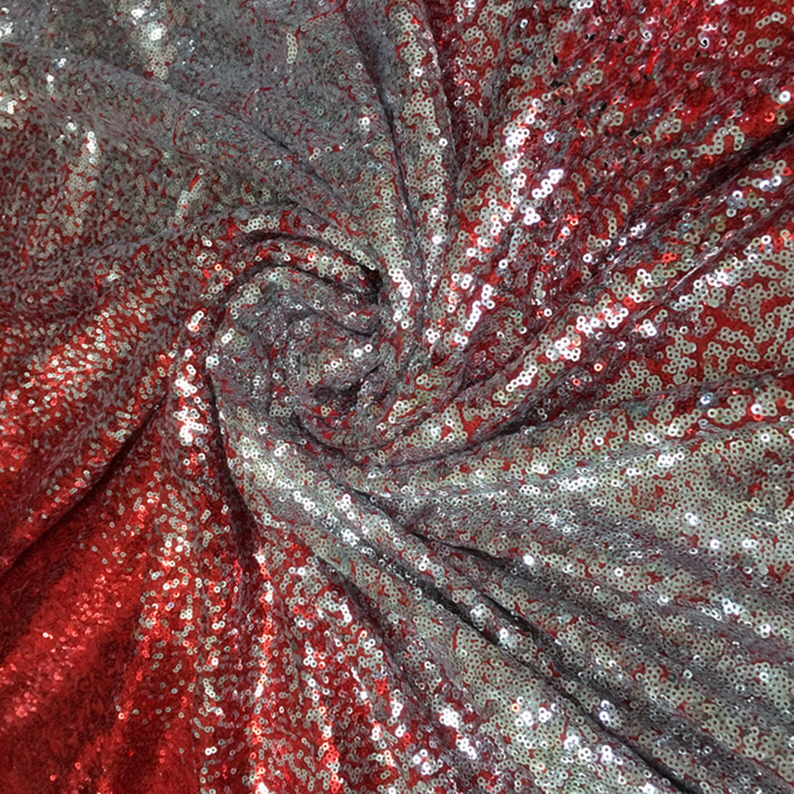Red Gold Ombre Sequins Lace Fabric Gradient Sequins Lace | Etsy