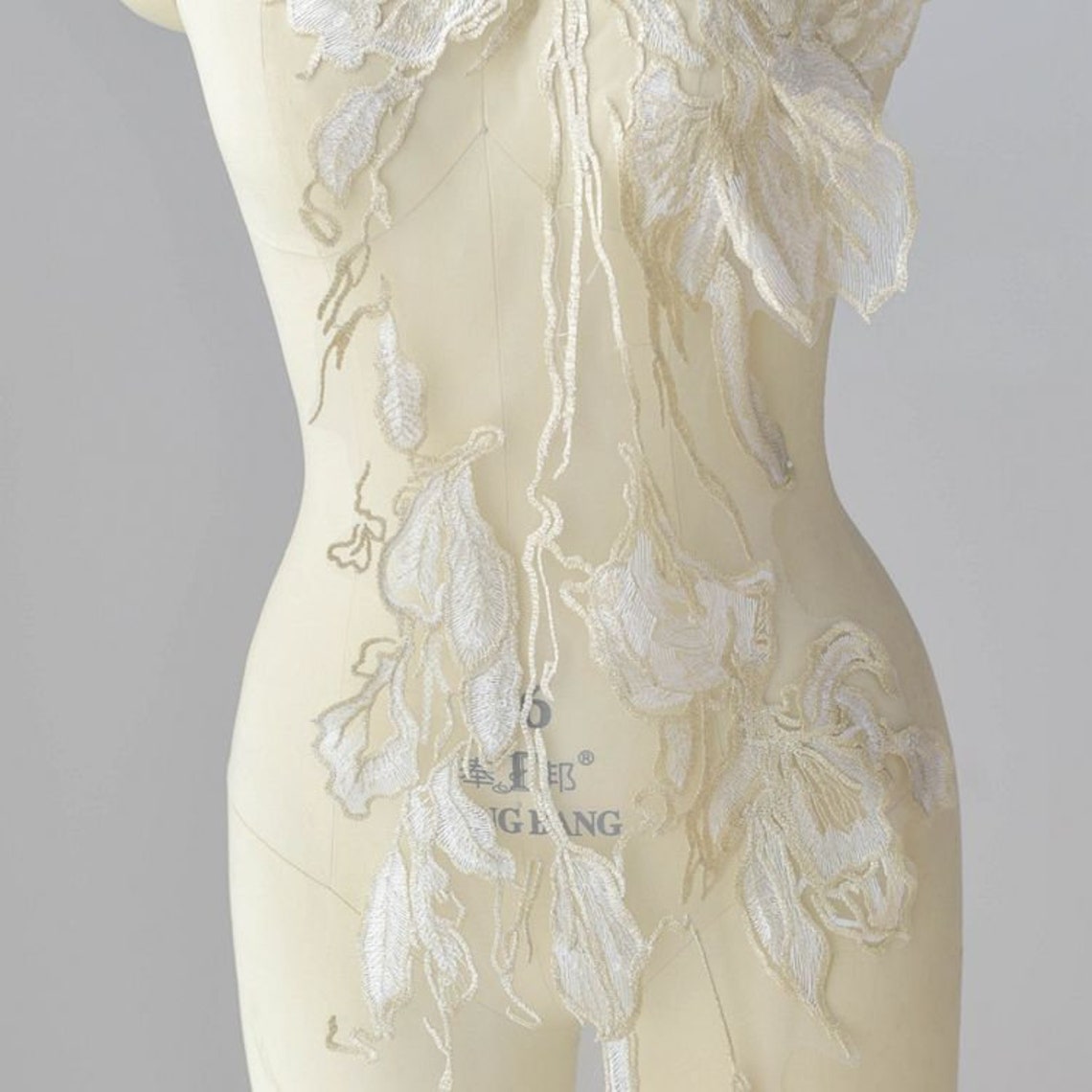 Luxury Gold Embroidered Lace Appliqueelegant Embroidered Mesh - Etsy