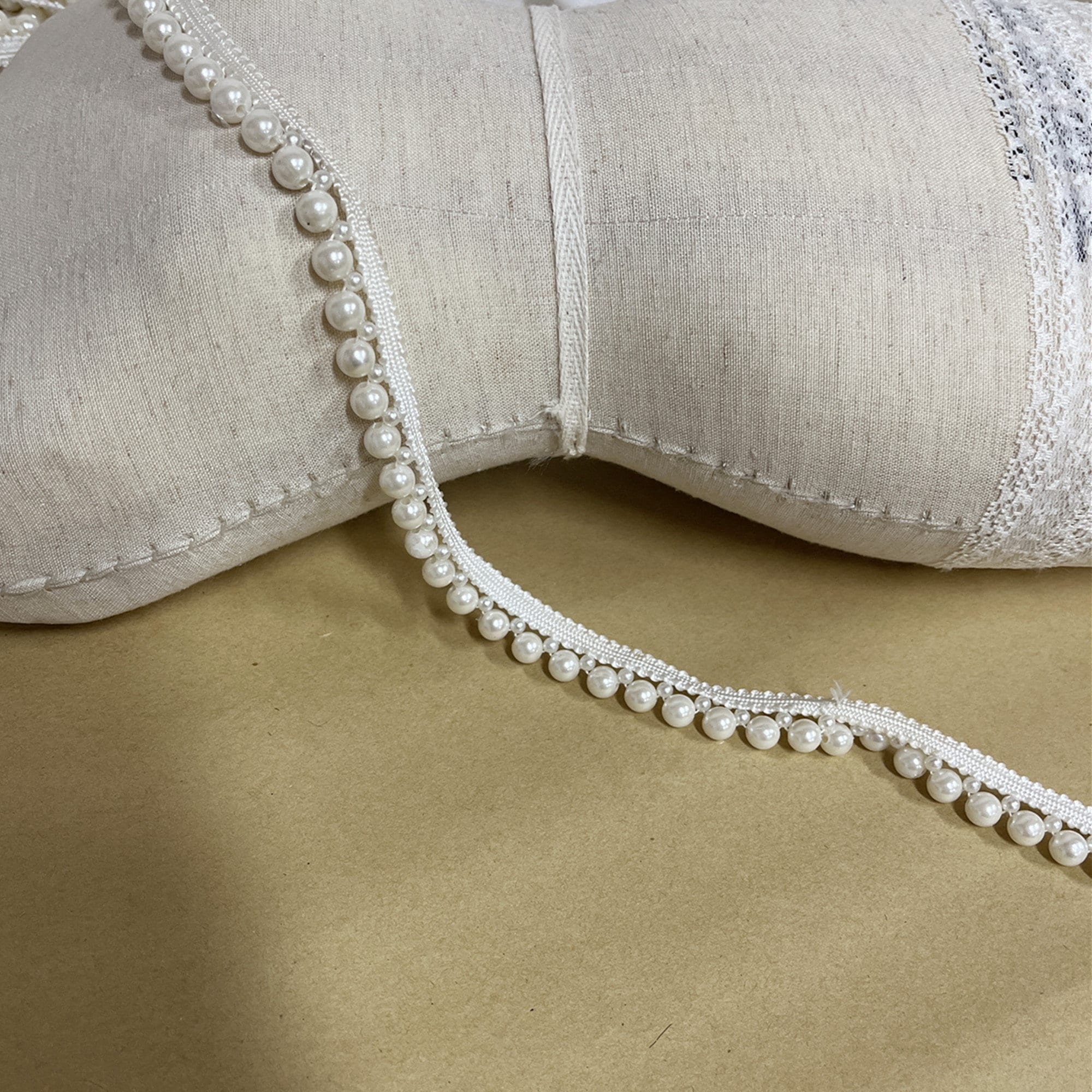 Pearl Trim Pearl Ribbon Pearl Beaded Lace Trim Bridal Sash - Etsy