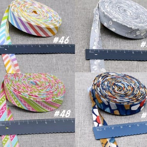 0.59"/1.5 Cm Wide Folded Bias Binding, Cotton Bias Tape Overlock Strip ...
