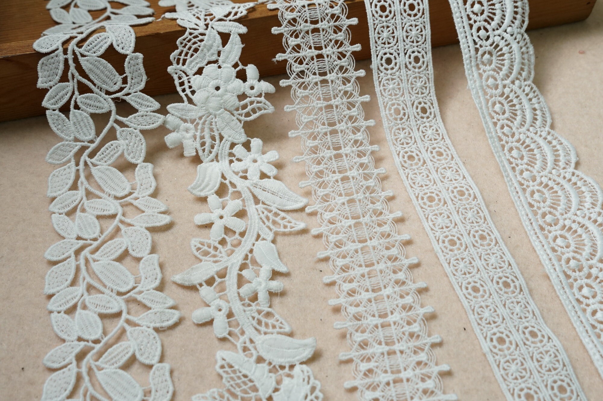 Vintage White Lace Trim Bridal Lace Trim Venice Lace Trim | Etsy