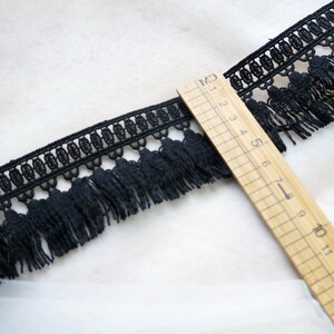 2 Yards Black Lace Trim, Black Venise Lace Trim, Hollowed Crochet Lace ...