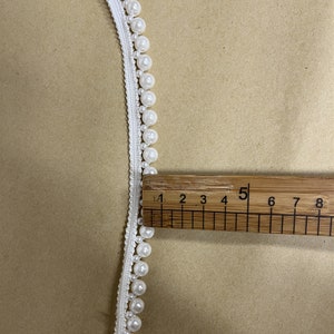 Pearl Trim, Pearl Ribbon, Pearl Beaded Lace Trim, Bridal Sash Trim ...