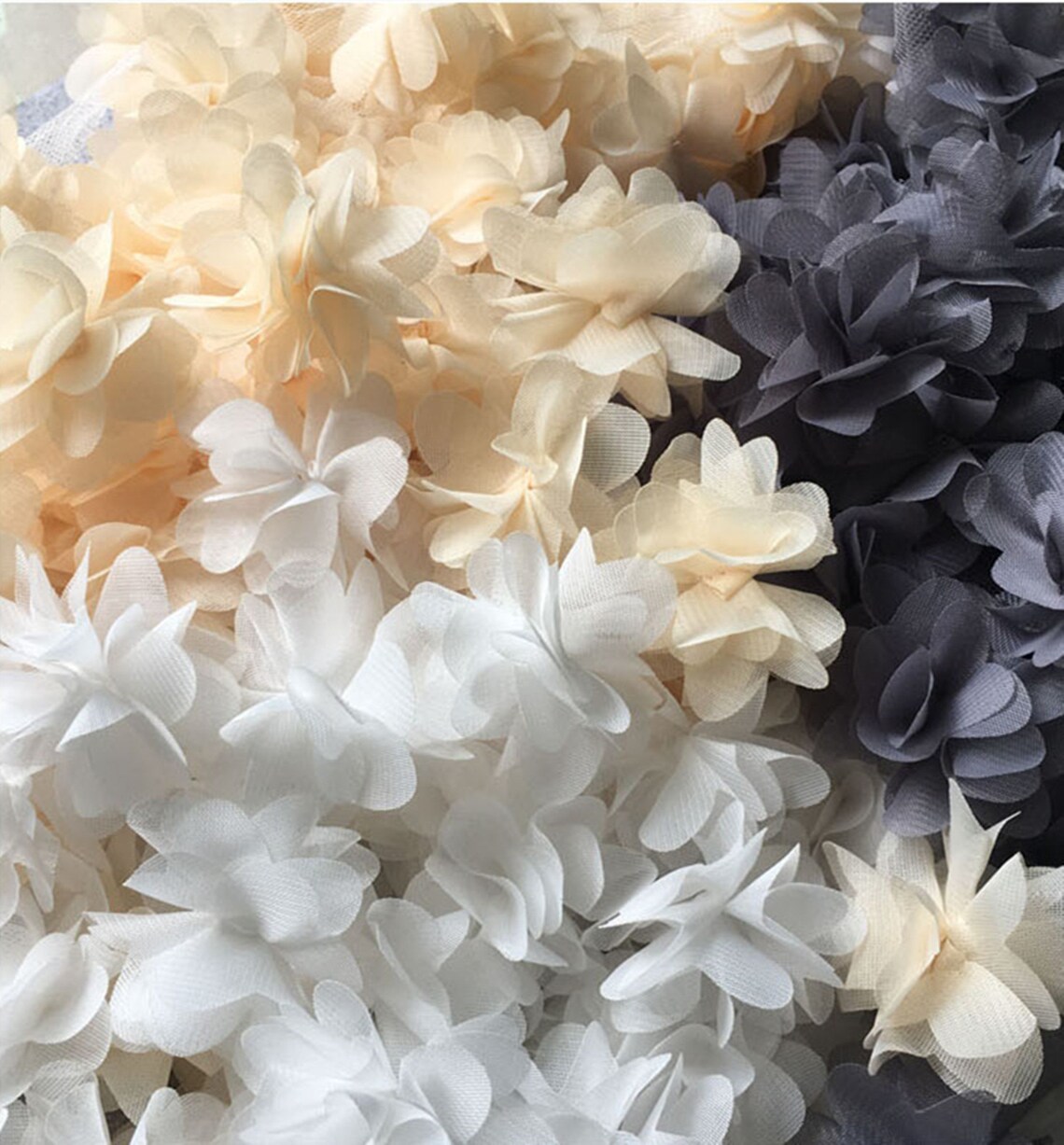 3d flowers applique 3d floral patch 3d flowers flowers | Etsy