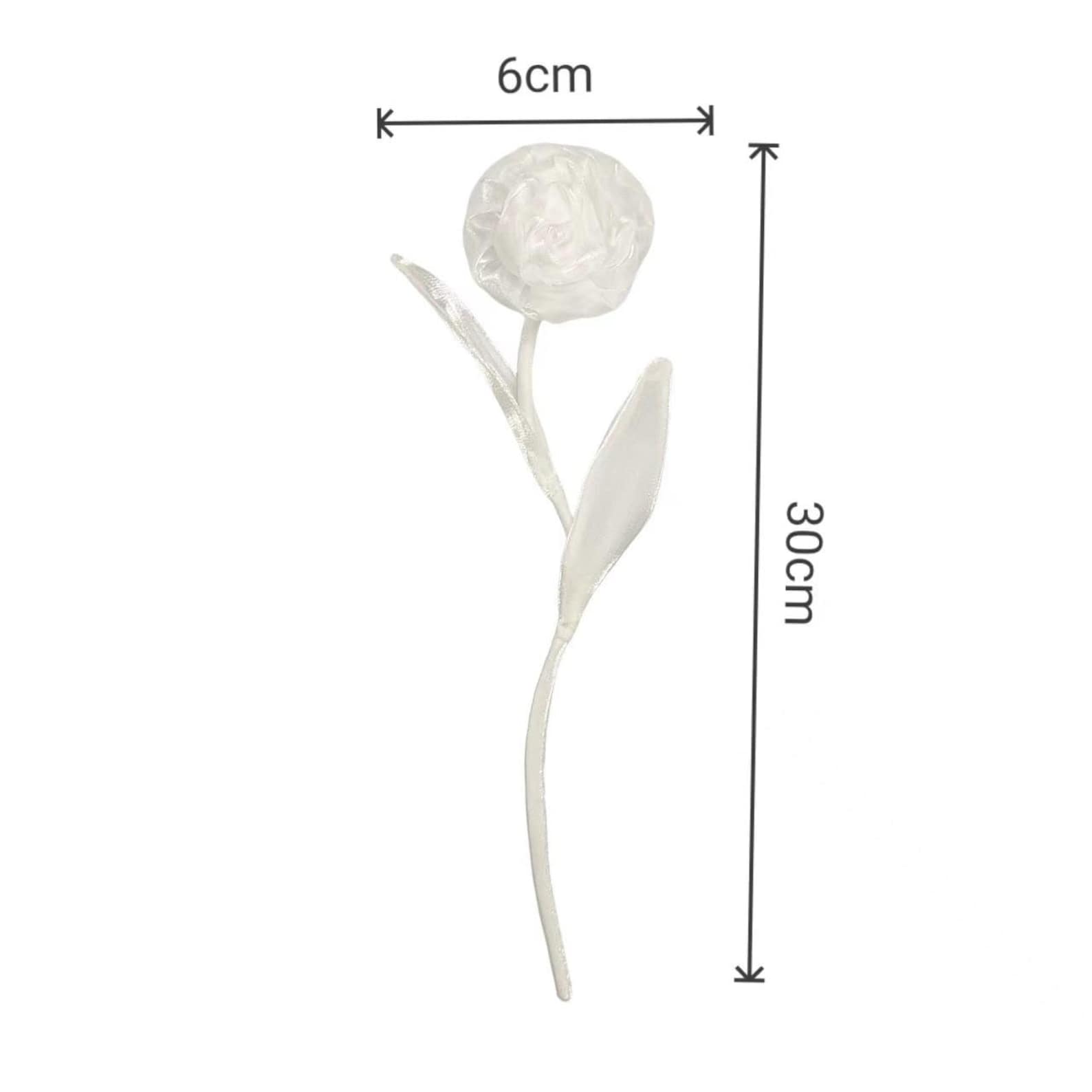 Lovely Romantic Rose Flower Organza Applique, Shimmering Lace Floral ...