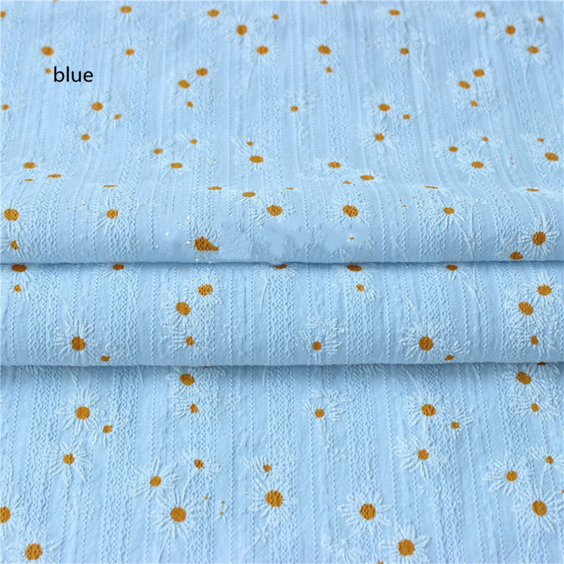 Daisy Fabric Daisy Floral Print Cotton Fabric Printed Daisy | Etsy