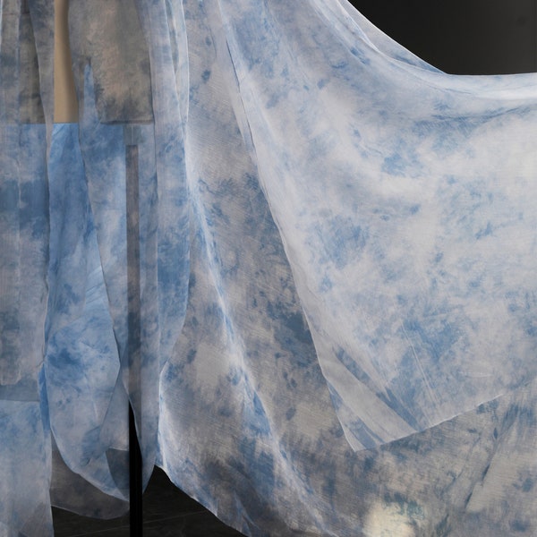 Ice Blue Chiffon - Etsy