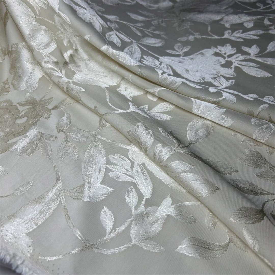 Nice Quality Floral Jacquard Fabric, Soft Silky Luster Fabric for ...