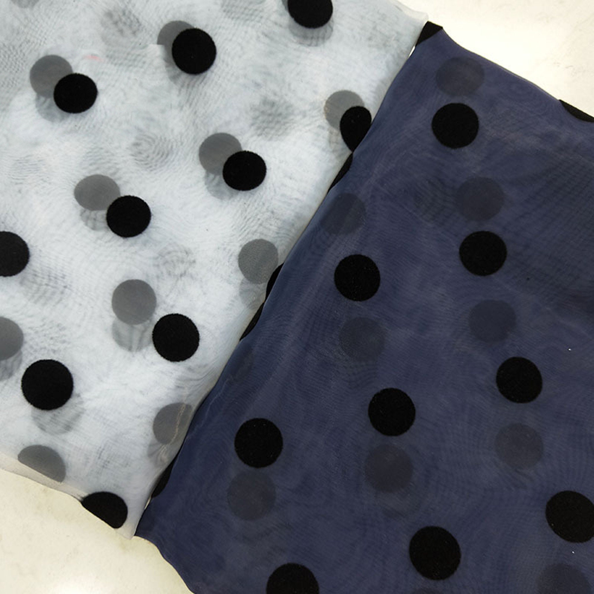 Dotted Fabric Large 2 Cm Polka Dots Organza Lace Fabric | Etsy