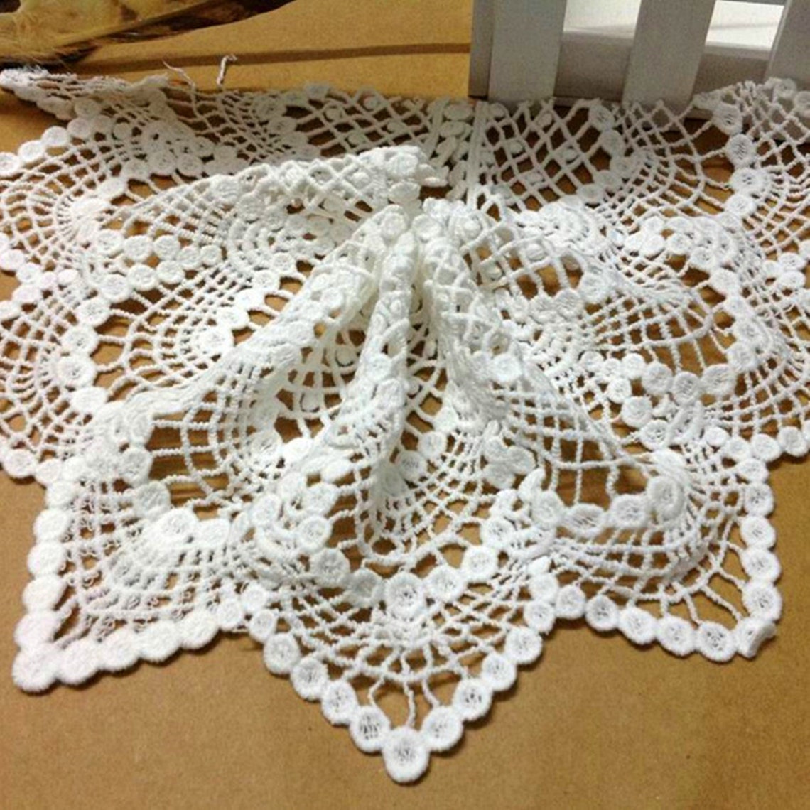 Cotton Lace Trim Scalloped Lace Trim Hollowed Out Cotton - Etsy