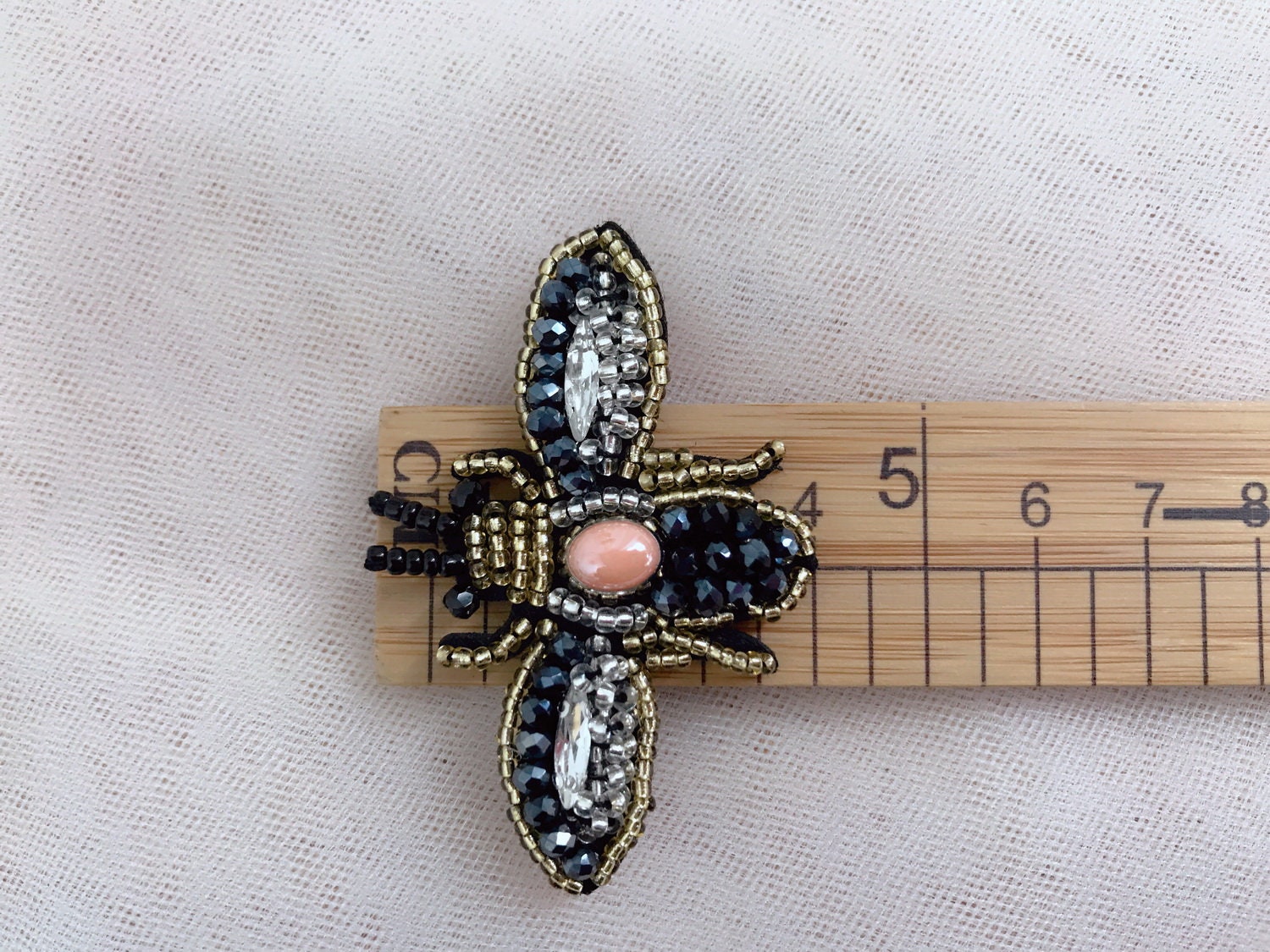 Bee Beaded Patches, Graceful Rhinestone Applique for Clothing DIY ...