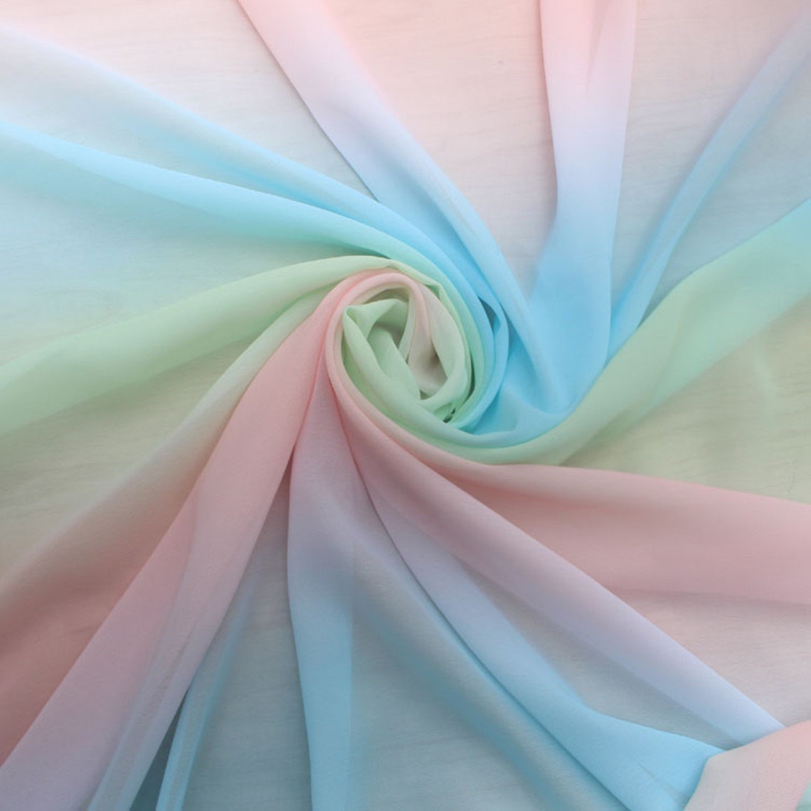 Soft Ombre Chiffon Fabric Multi-Tones Lace Fabric for Prom | Etsy