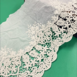 7.8 Width Cotton Lace Trim, Retro Cotton Lace, Embroidery Cotton Lace ...