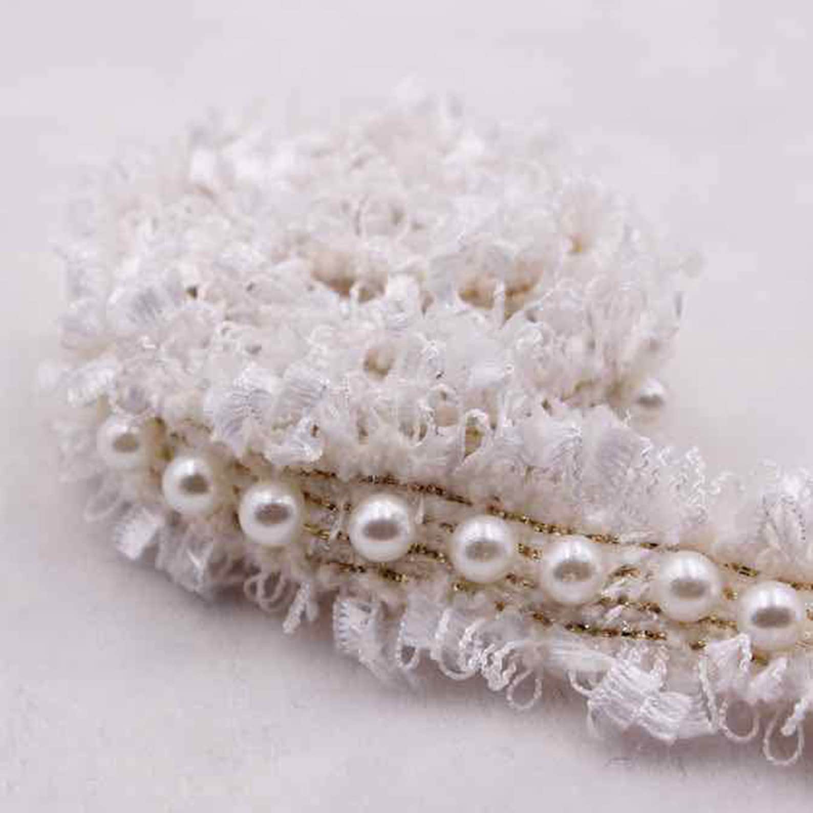 Colorful Beaded Lace Trim Beaded Ribbon Pearls Ribbon - Etsy