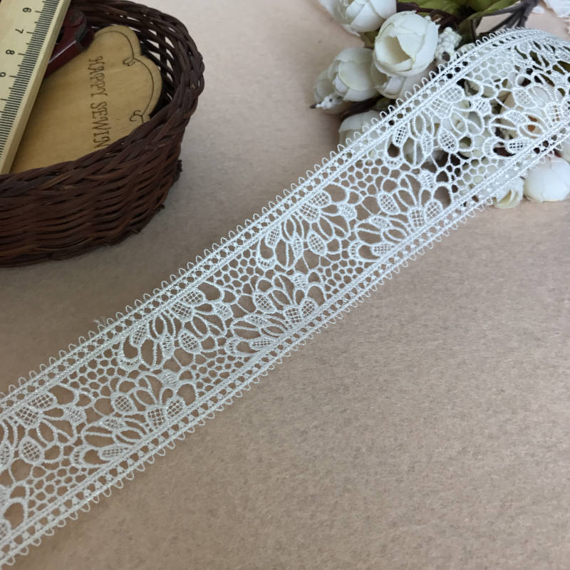 Wedding Bridal Dress Edge Trim in White Floral Lace Trim for - Etsy