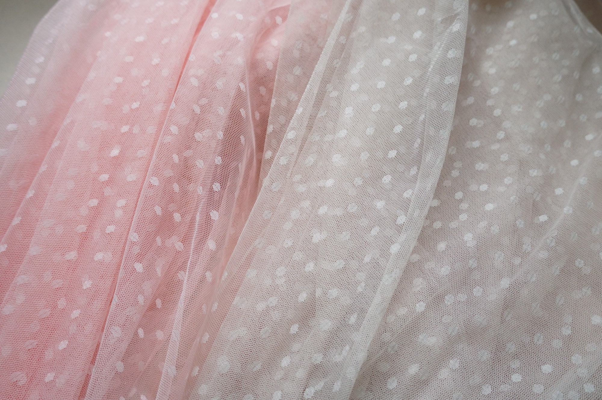 Soft Dot Tulle Lace Fabric Polka Dot Print Tulle Mesh Lace | Etsy