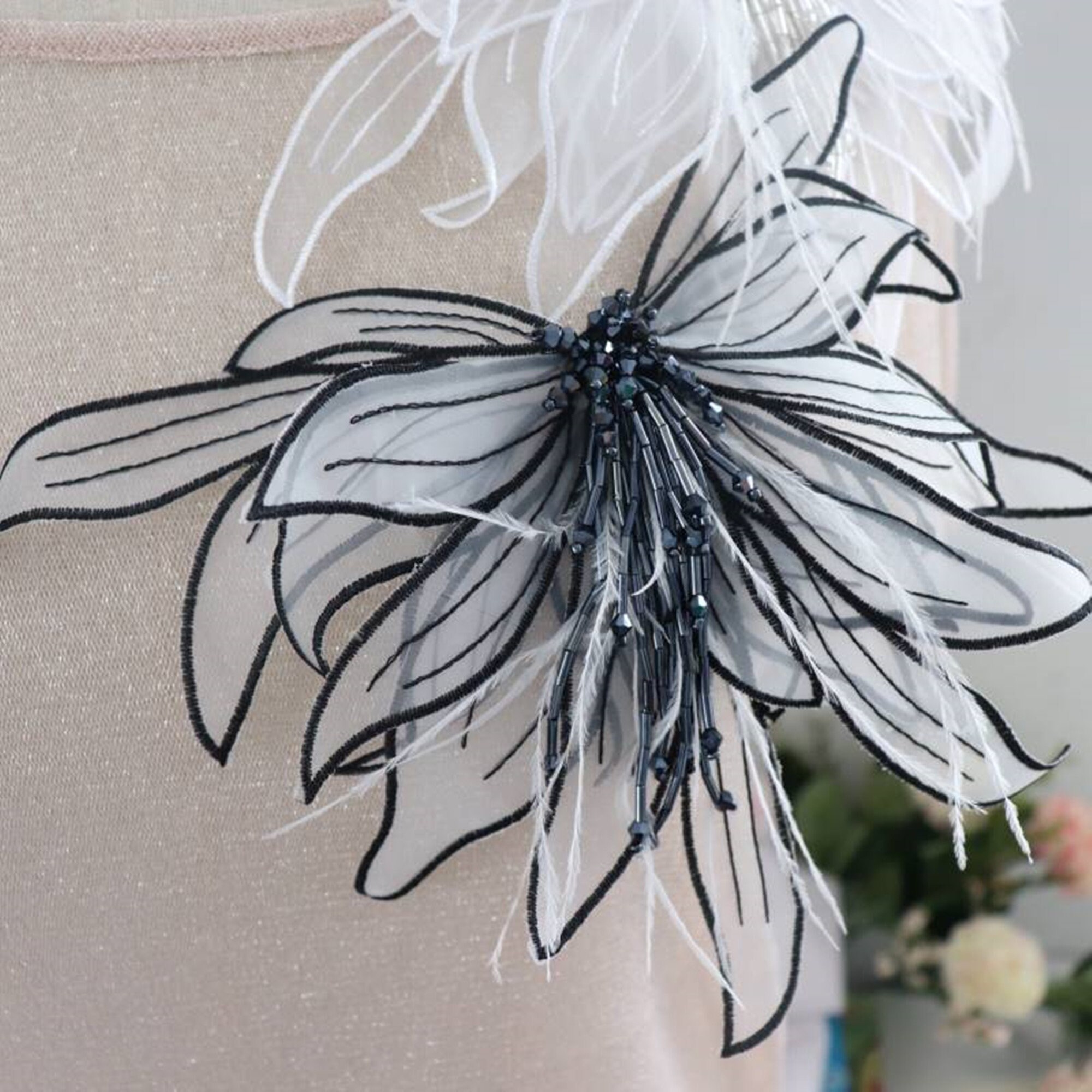 Beaded 3d Flower Applique 3d Floral Applique 3d Floral - Etsy