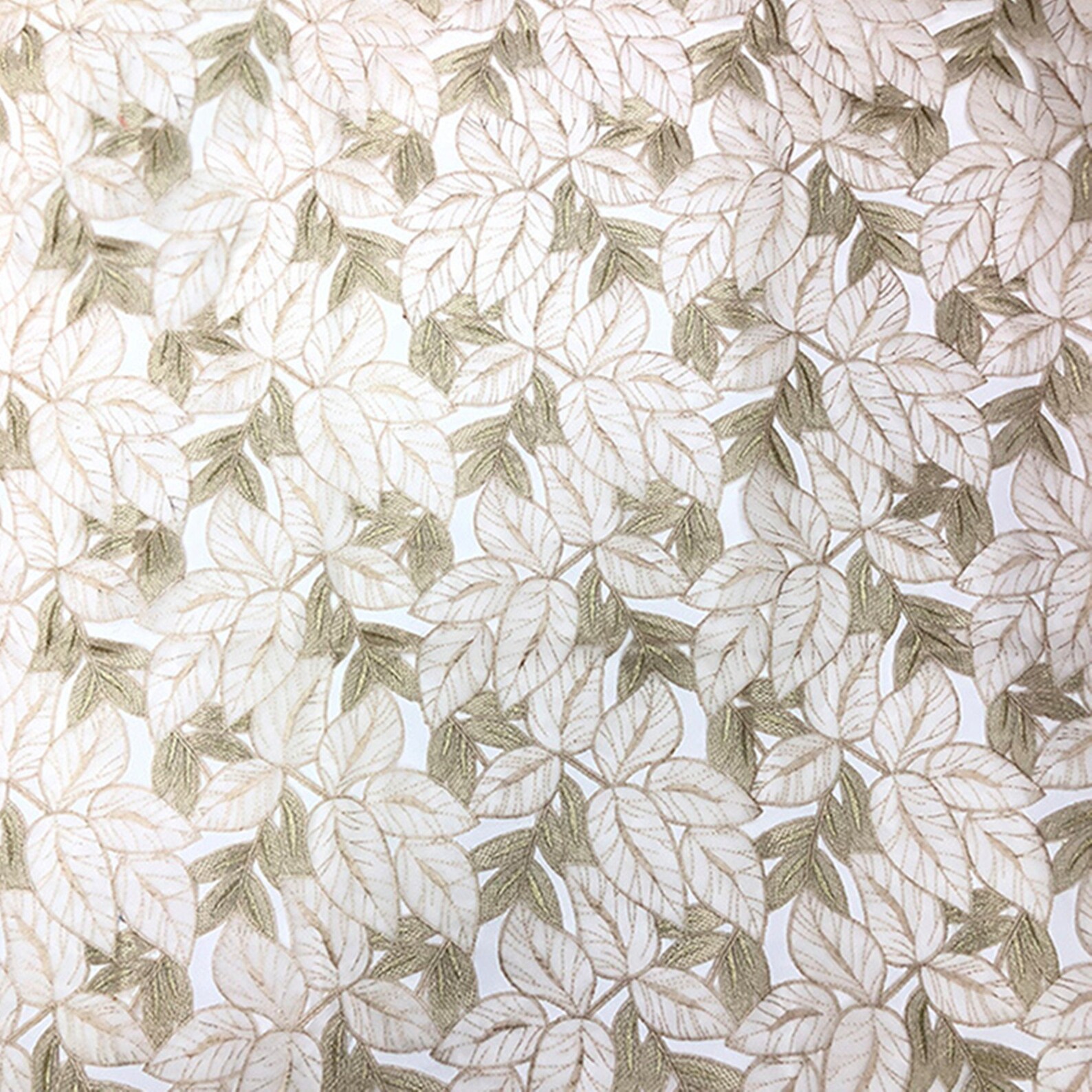 Apricot Gold Leaf Embroidery Lace Fabric Hollow Out Leaf - Etsy