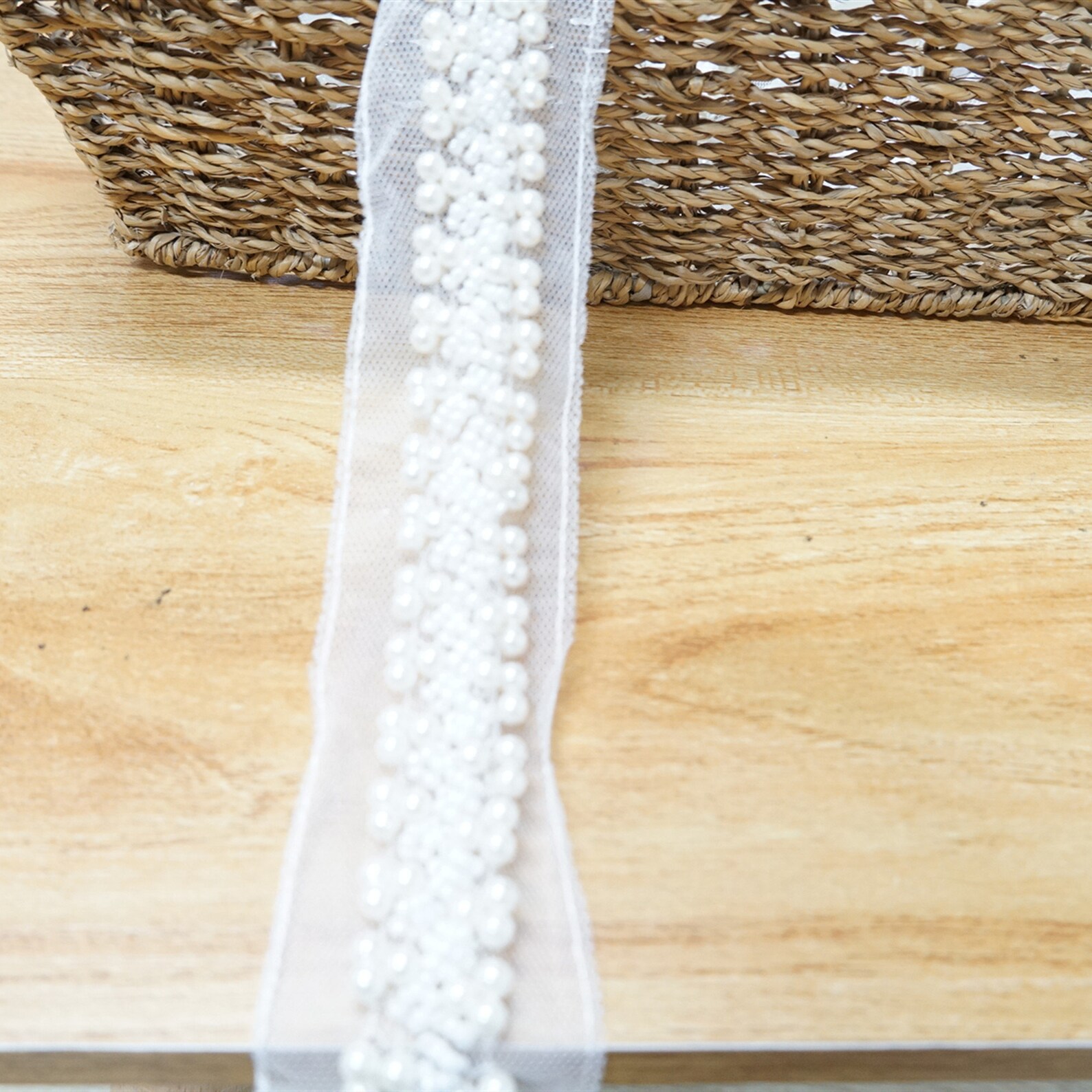 Exquisite Beaded Lace Trim Pearl Beading Lace Trim for Bridal - Etsy