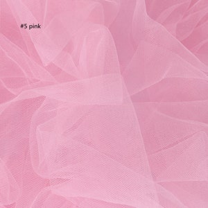 Soft Tulle Fabric 63" Wide Netting Tulle Fabric for Veils, Doll Dress ...