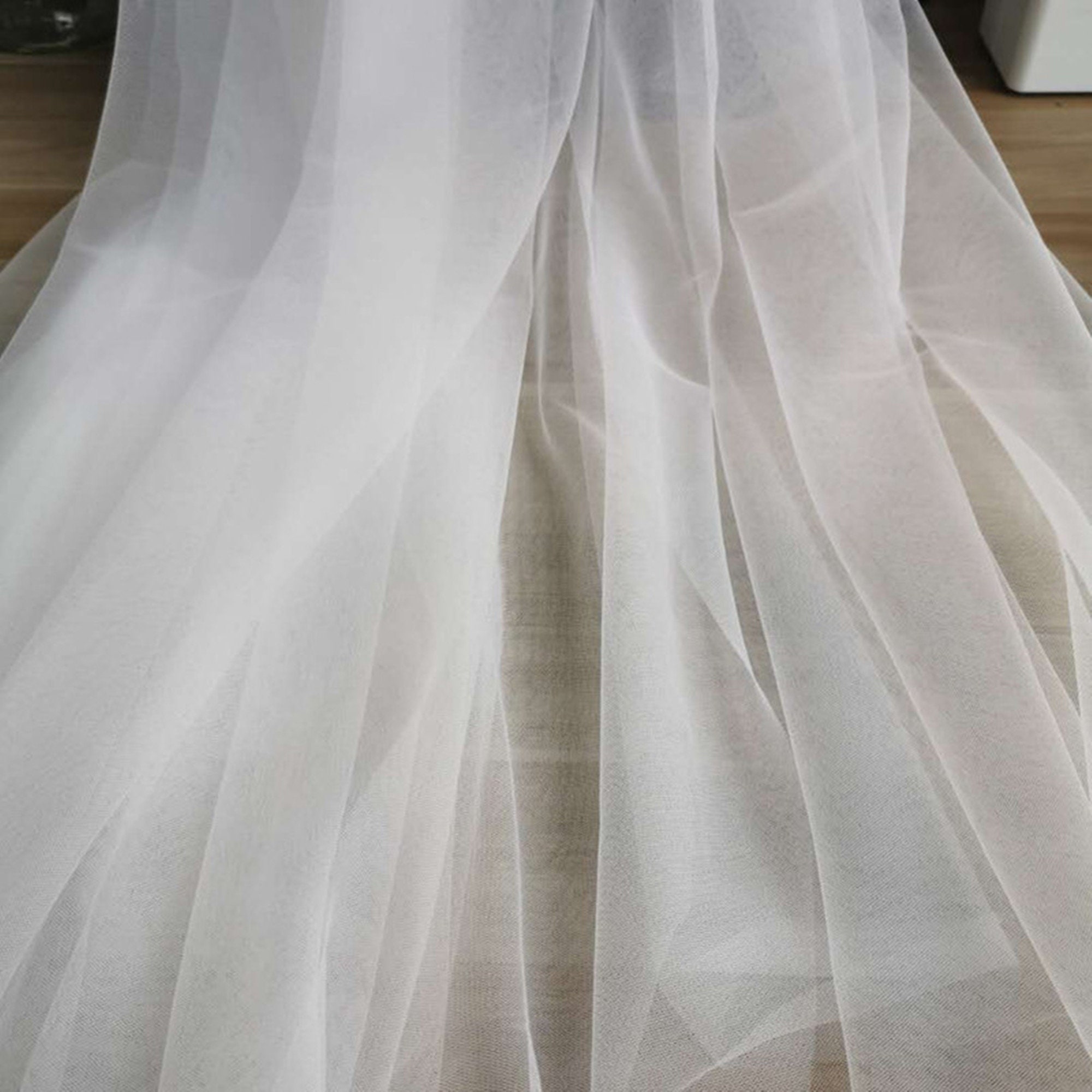 Light Champagne Tulle Fabric 3 Meters Wide Tulle Fabric Soft - Etsy