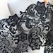 Wide Black Lace Trim Elegant Guipure Black Lace Fabric Trim for Dresses ...