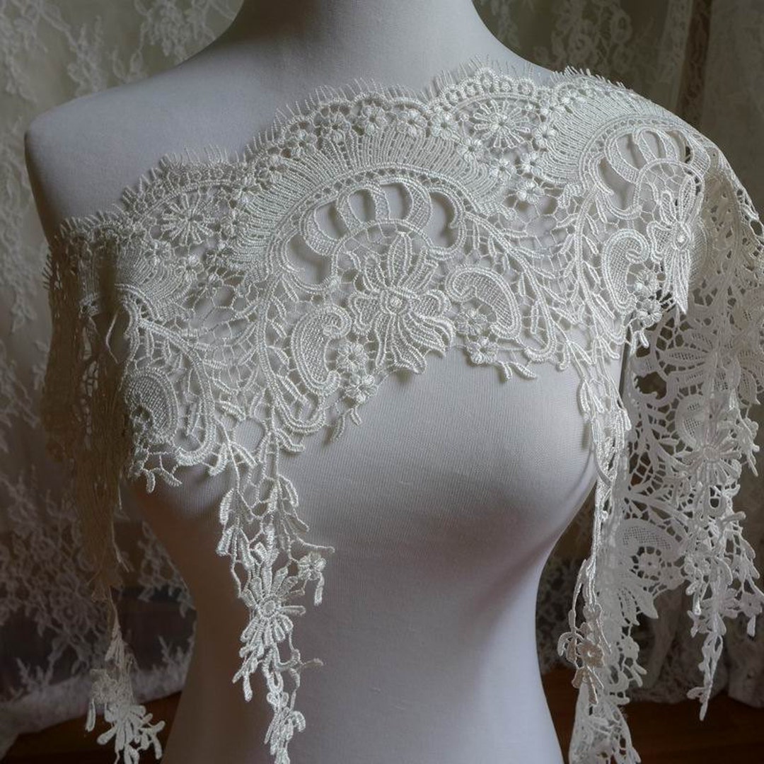 Ivory Lace, Bridal Dress Floral Lace, Venise Lace Trim for Wedding ...