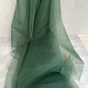 Green Tulle Fabric, 59" Wide Soft Tulle Lace Fabric for Skirts, Tutu ...