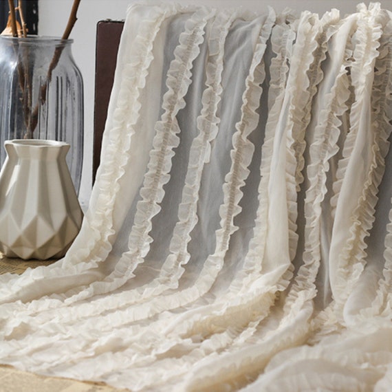 Chiffon Ruffled Fabric Pleated Chiffon Lace Fabric Ruffled Fabric for Cake Dress Bridal Gown Tutu Dress Mini Dress 1 Yard Etsy Ireland