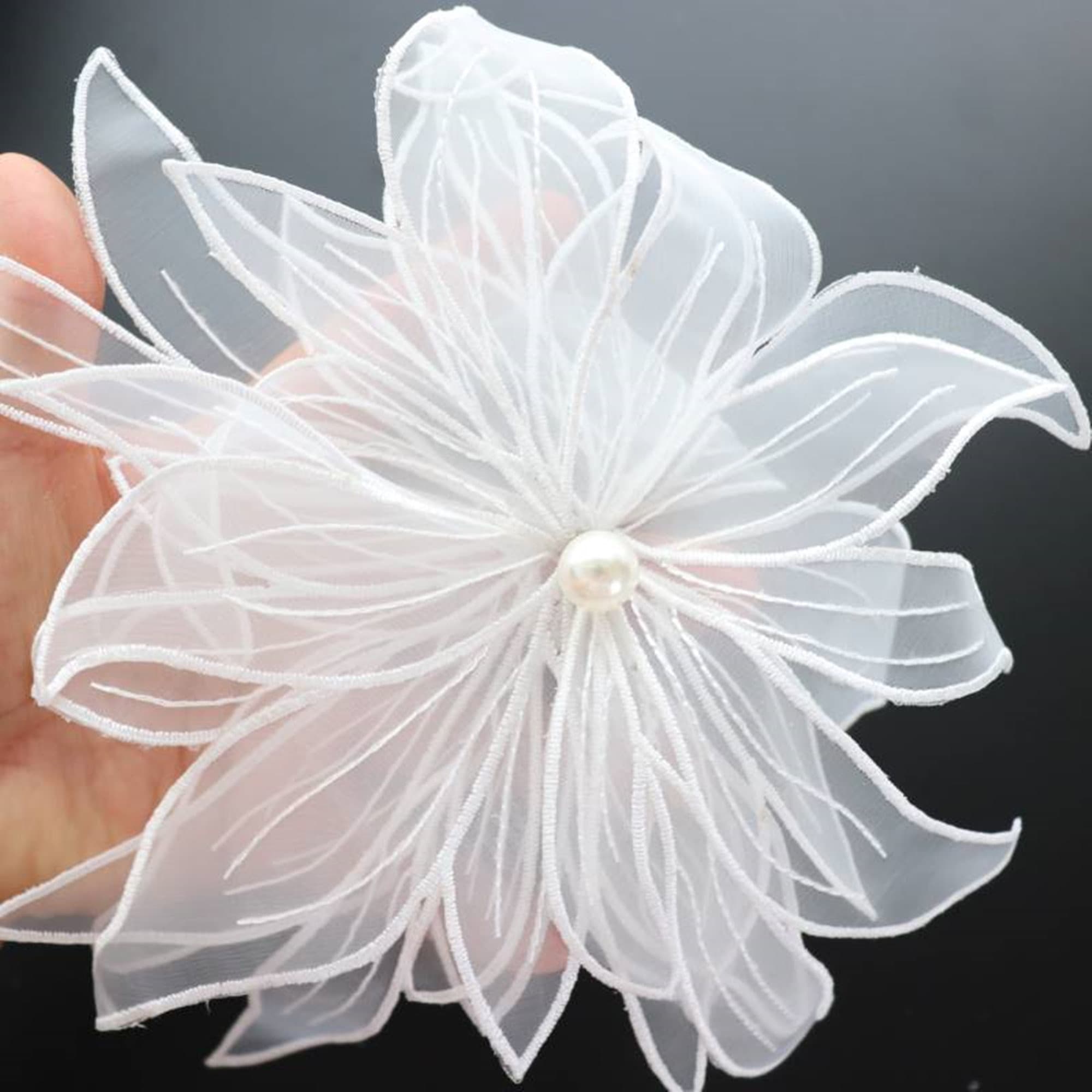 Beaded 3d flower applique 3d floral applique 3d floral | Etsy