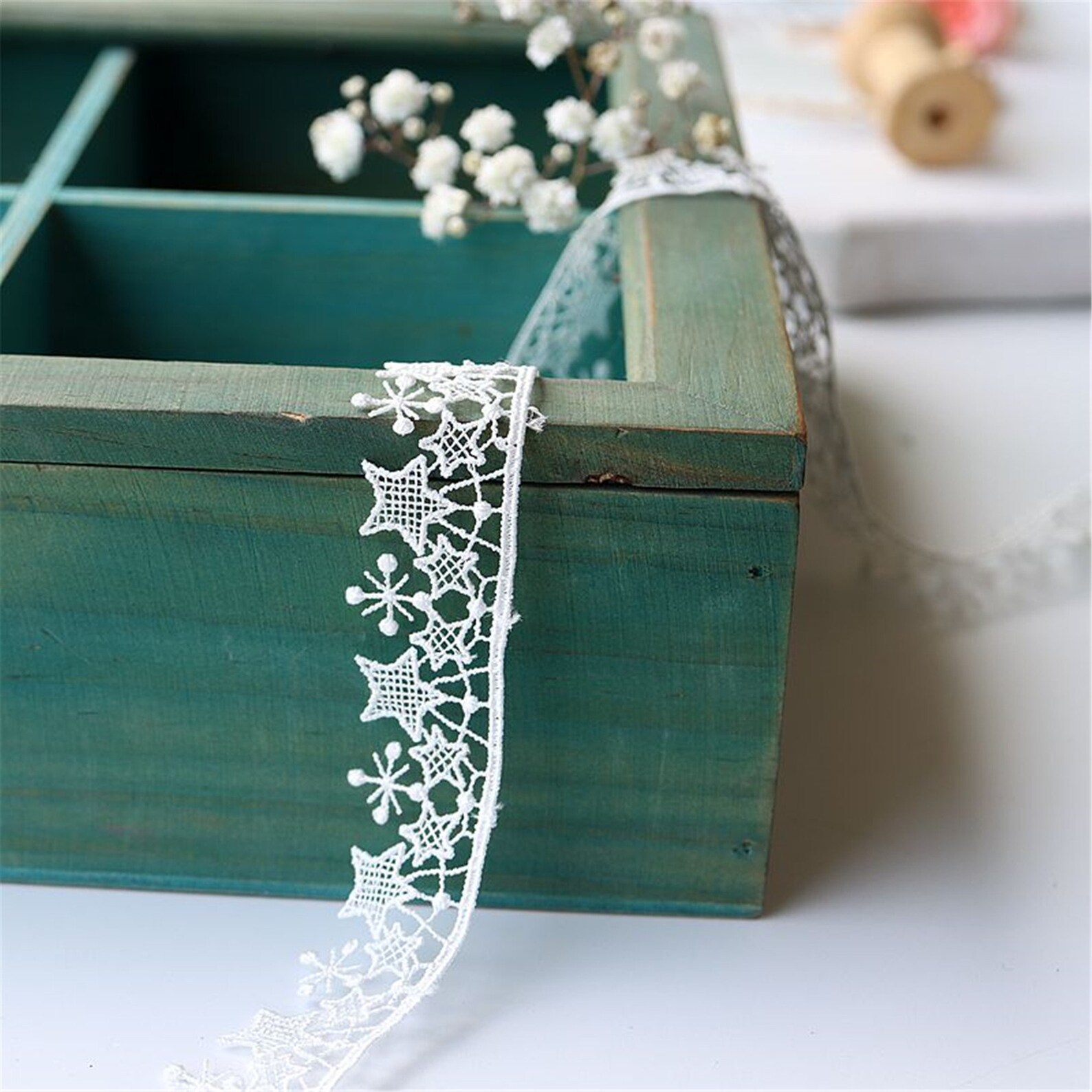 Beautiful Star Lace Trim Venice Star Lace Ribbon Trim for DIY Bridal ...