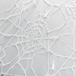 Black Spiderweb Embroidery Fabric, Halloween Spiderweb Fabric ...