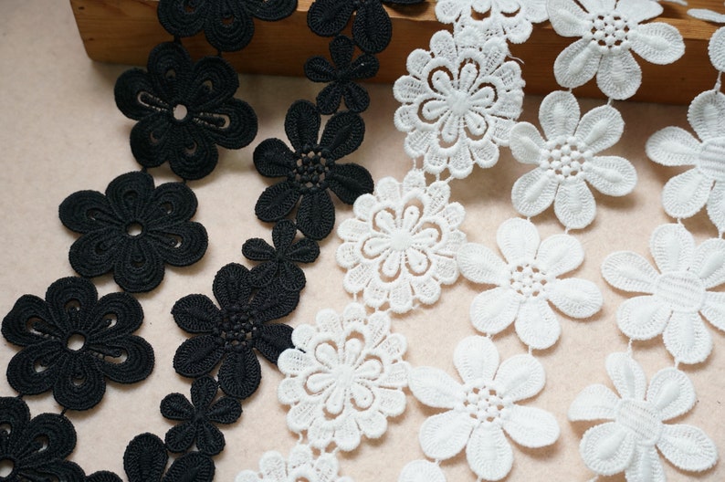 Floral Lace Trim Vintage Style Lace Wedding Floral Trim - Etsy