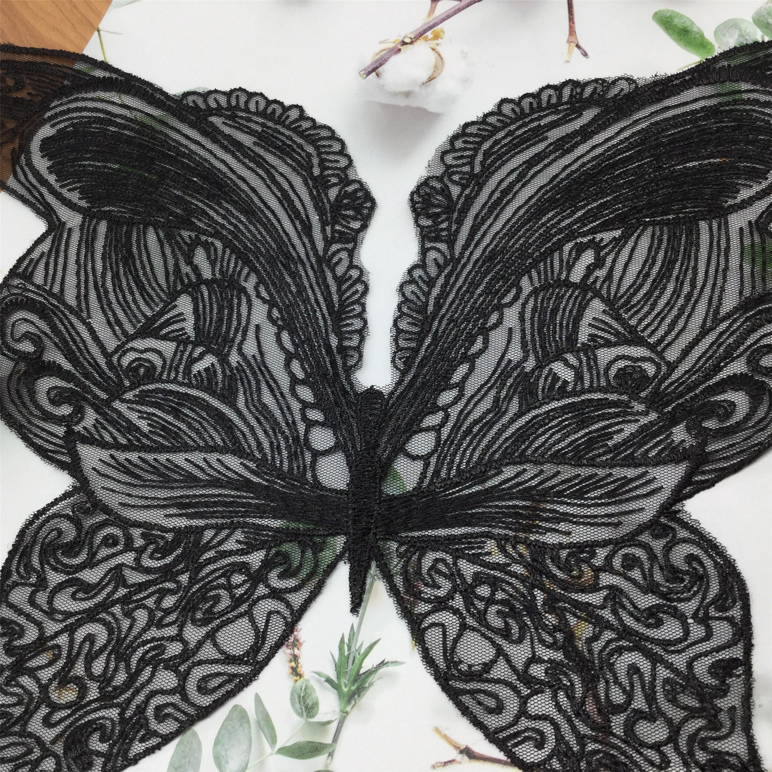 Butterfly Applique Butterfly Embroidery Lace Applique - Etsy