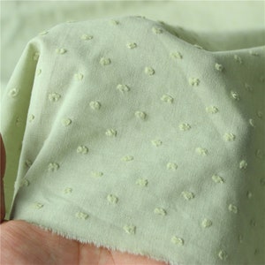 Swiss Dot Fabric, Solid Polka Dot Cotton Fabric, Dot Jacquard 100% ...