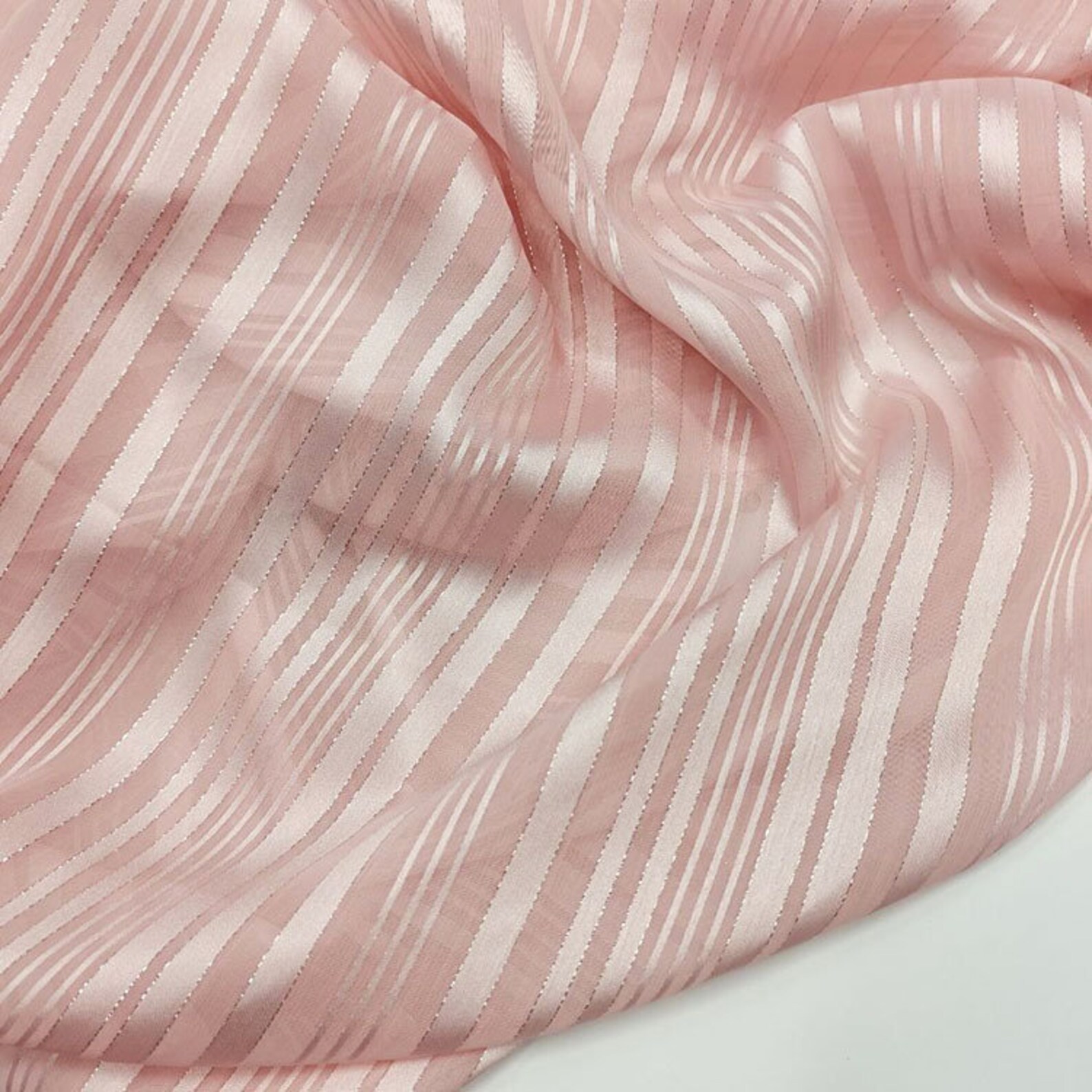 1 Yard Ombre Chiffon Fabric Gradient Rainbow Fabric With Shinny Thread ...