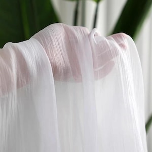 Soft Pleated Chiffon Fabric, Light Weight Slim Ruffle Chiffon Lace ...
